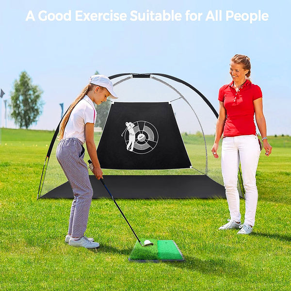 3-in-1 Portable 10 ft. Golf Practice Set – Skonyon