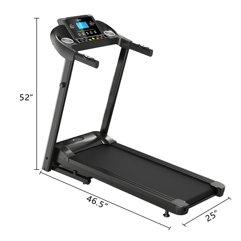 Home Gym Smart Fitness Equipment Foldable Motorized Treadmill 5" LCD D ...
